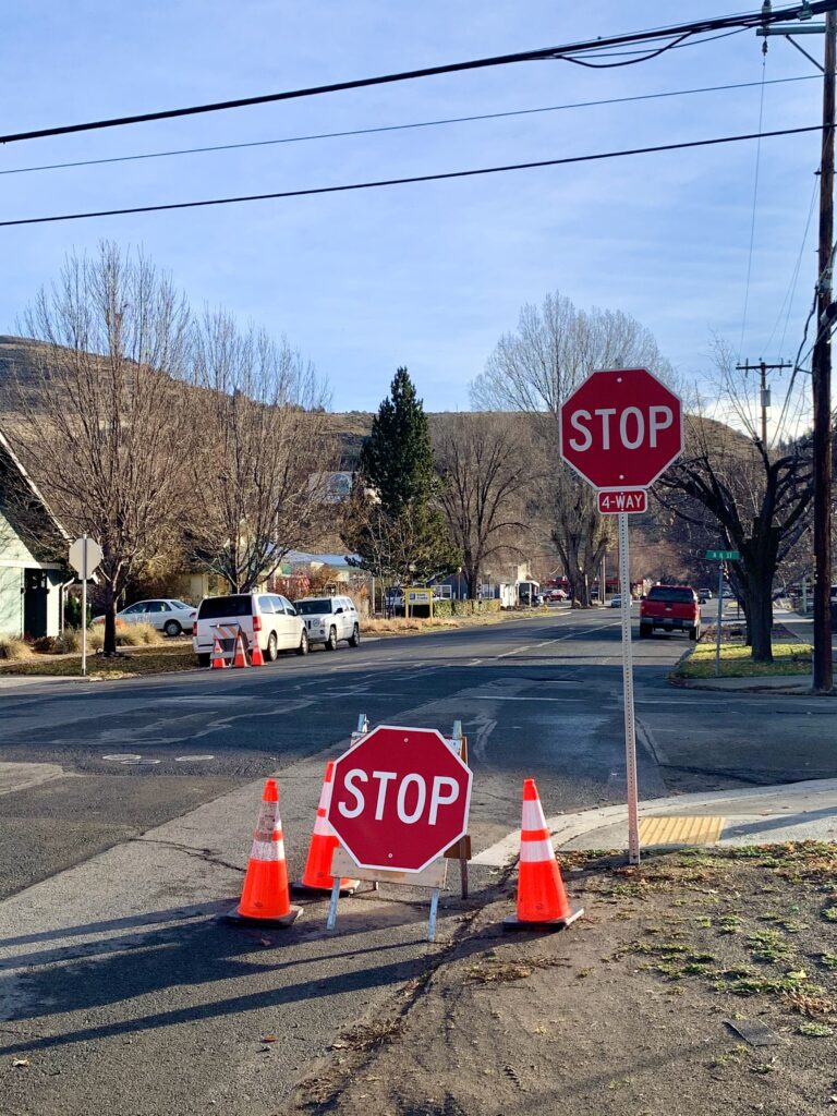 Stop Signs and Speed Signs - Lakeview, Oregon