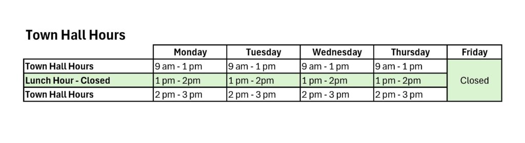 Public Notice: Town Hall - New Hours - Lakeview, Oregon